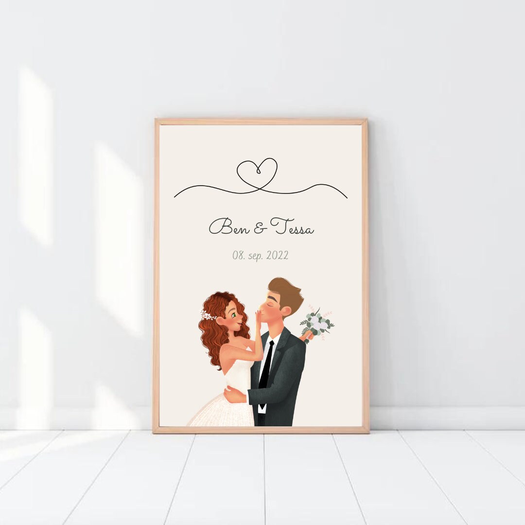 Personalized Wedding Poster, Wedding Print, Customized Wedding Gift ...