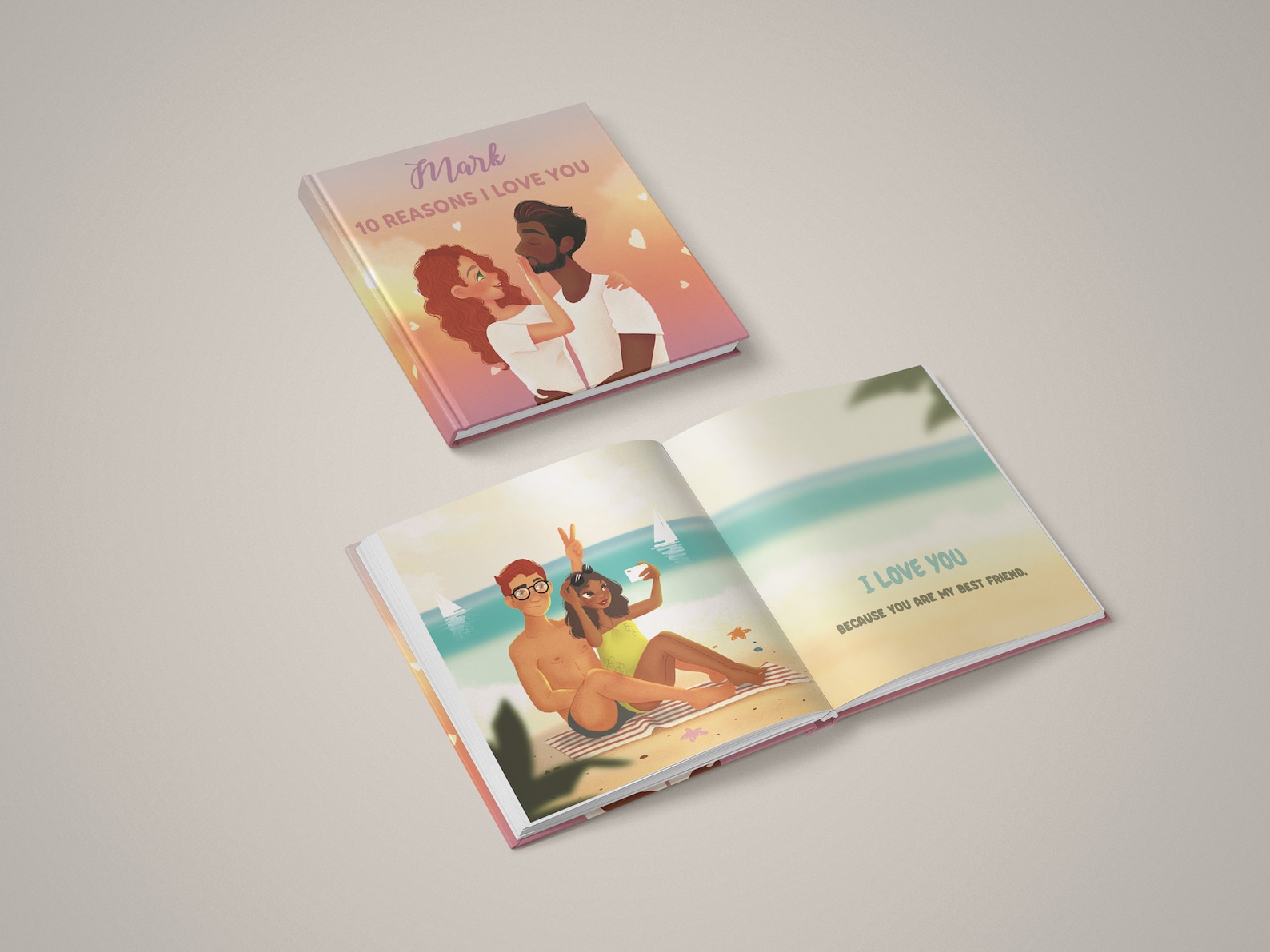 10 Reasons Why I Love You, Personalized Love Book, Valentine's Gift ...