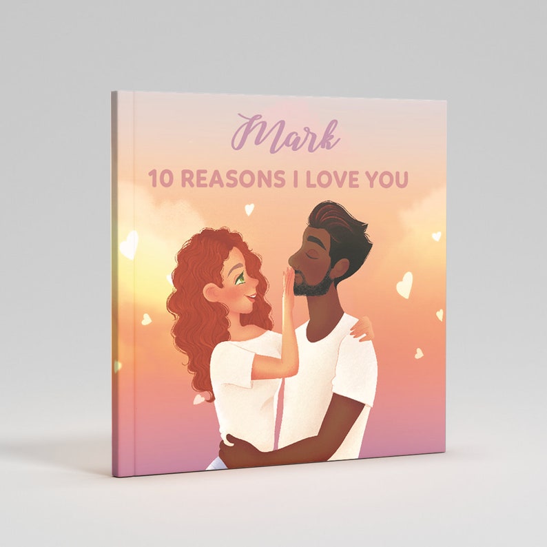 10 Reasons Why I Love You Personalized Book, Custom Valentines Day Gift ...