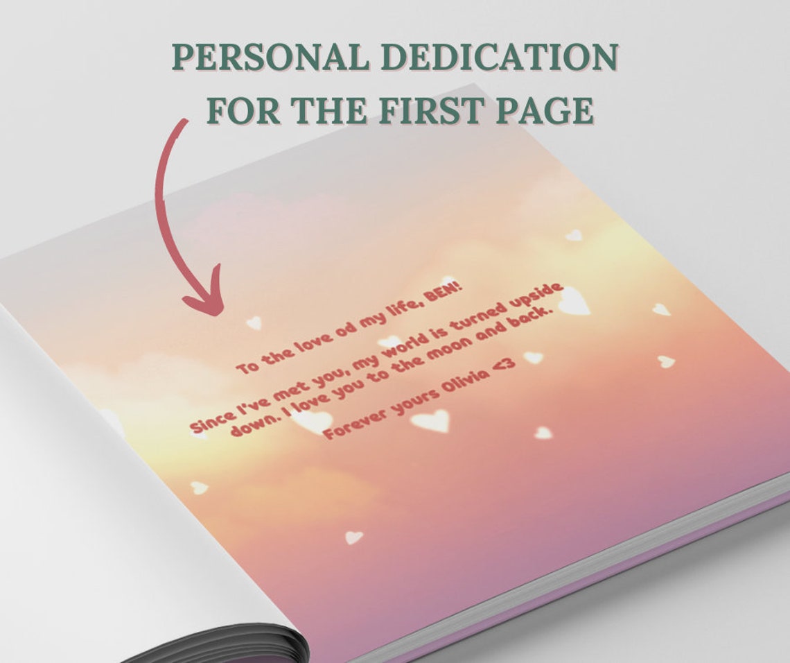 Personalized Love Book Valentine's Gift Personalized - Etsy
