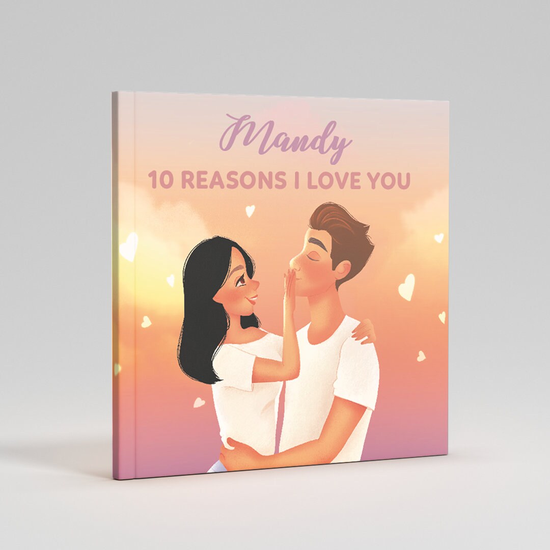 10 Reasons Why I Love You Personalized Book, Custom Valentines Day Gift ...