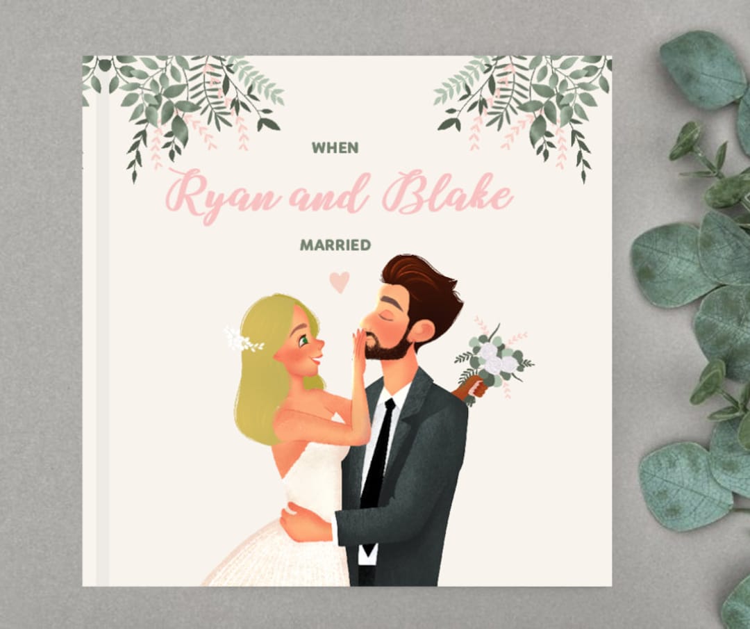 Personalized Wedding Book, Custom Wedding Gift, Personalized Wedding ...