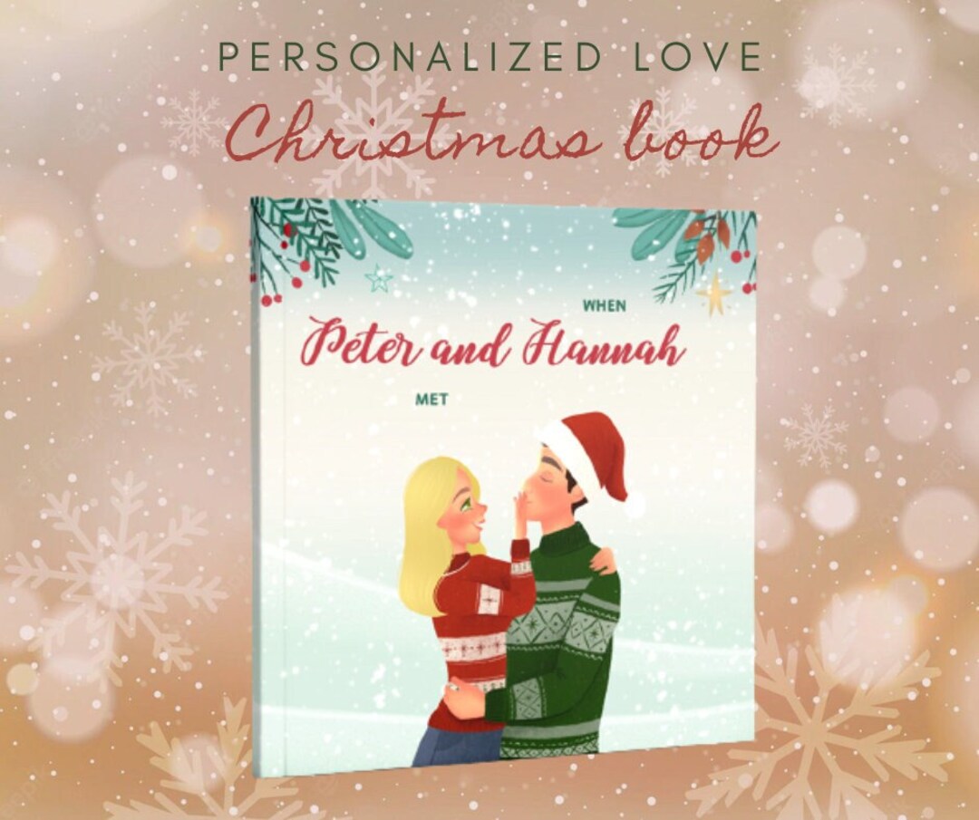 Custom Christmas Love Book, Anniversary Gift, Boyfriend Gift, Couples ...