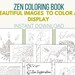 Zen Coloring Book Inspirational Pages to Color Hand Drawn - Etsy