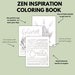 Zen Coloring Book Inspirational Pages to Color Hand Drawn - Etsy