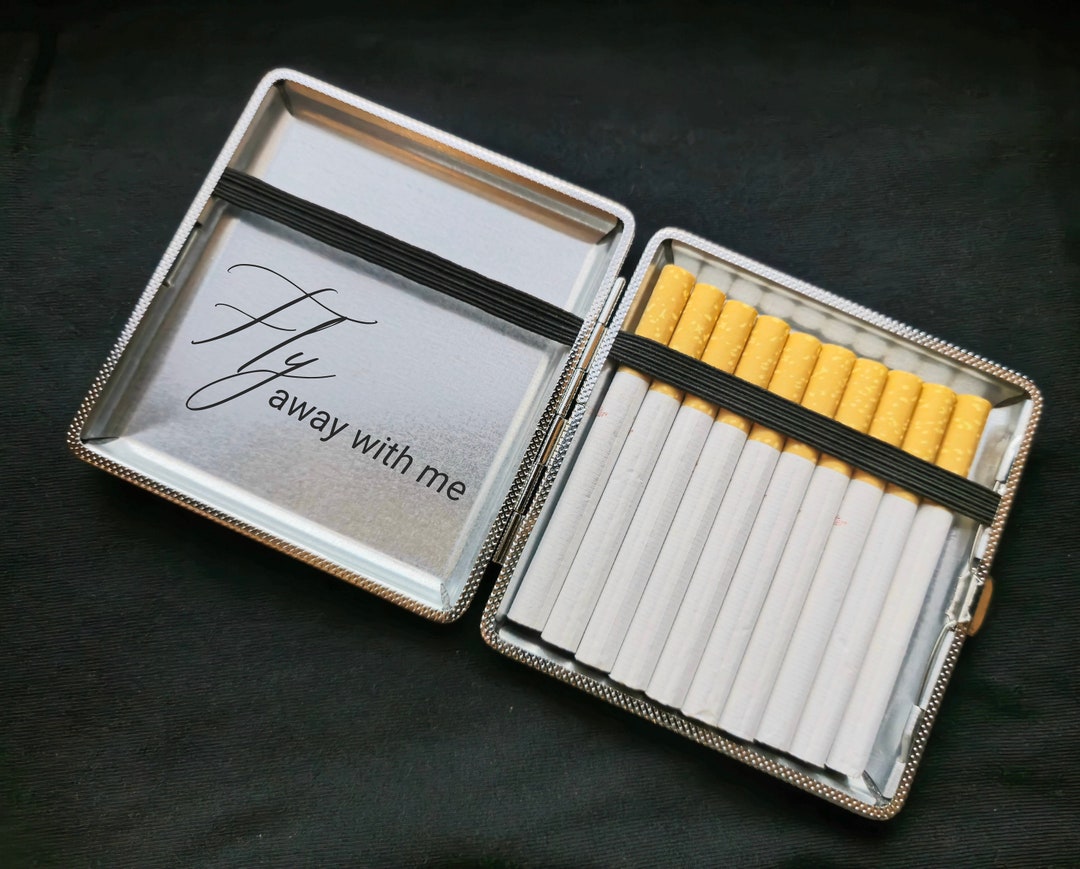 Personalised Engraved Cigarette Case, Portable Switch Cigarette Case ...