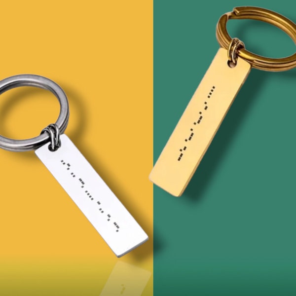 Morse Code Keyring - Etsy