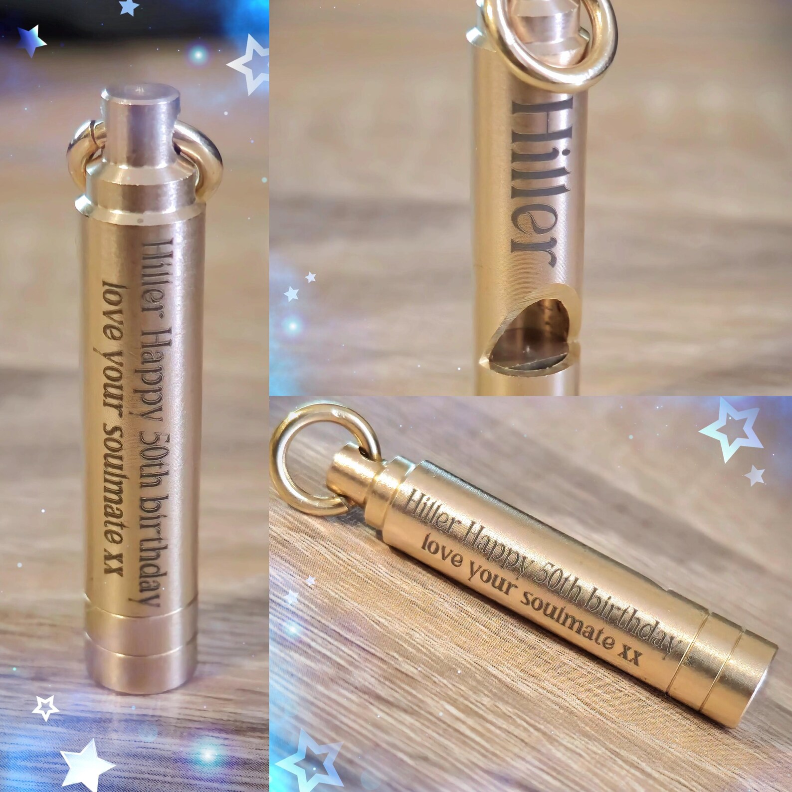 Personalised Engraved Brass High Volume Very Loud Whistle,sports ...