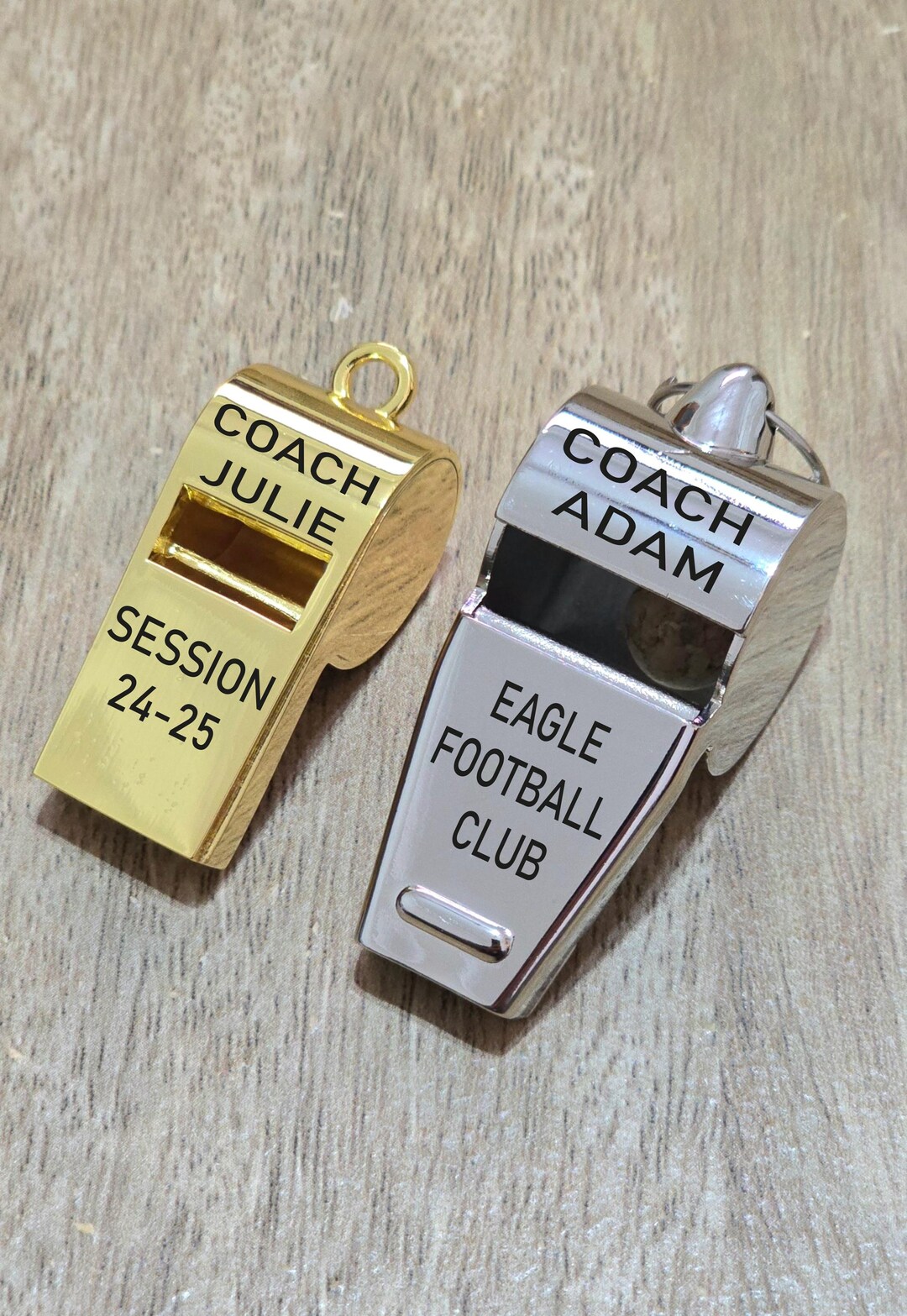 Personlised Engraved Brass High Volume Very Loud Whistle, Sports ...