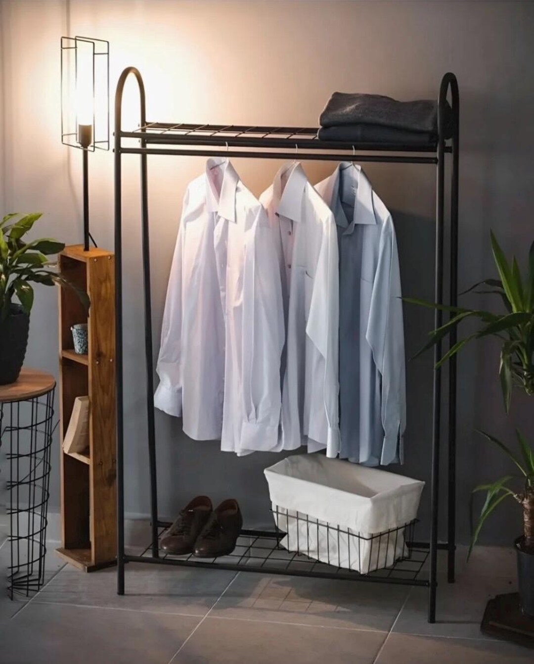 Decorative Modern Black Metal Clothing Rack Garment Rack - Etsy