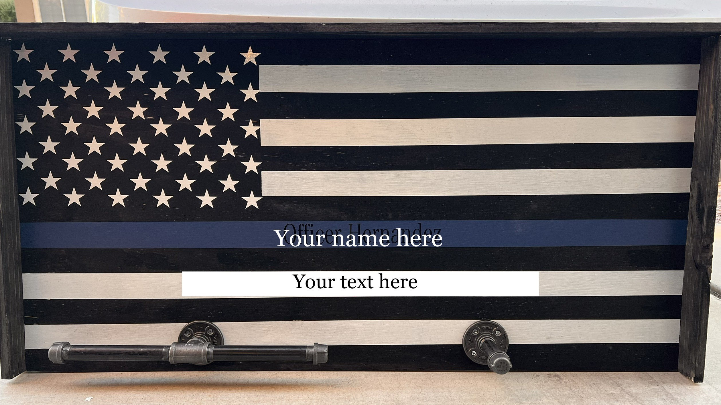 Custom Officer Sign With Duty Belt and Vest Holders - Etsy