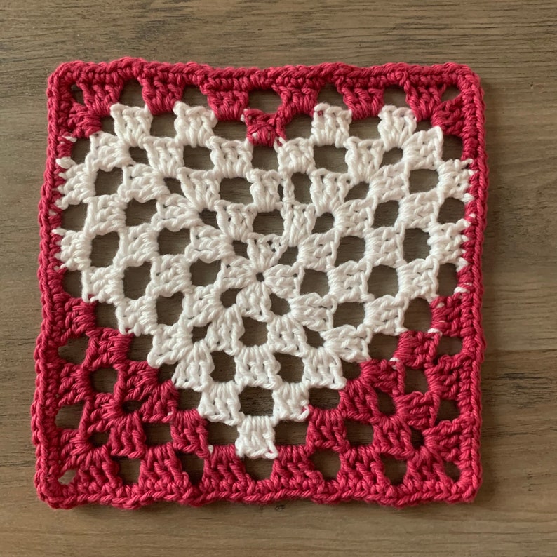 Heart Granny Square Pattern - Etsy