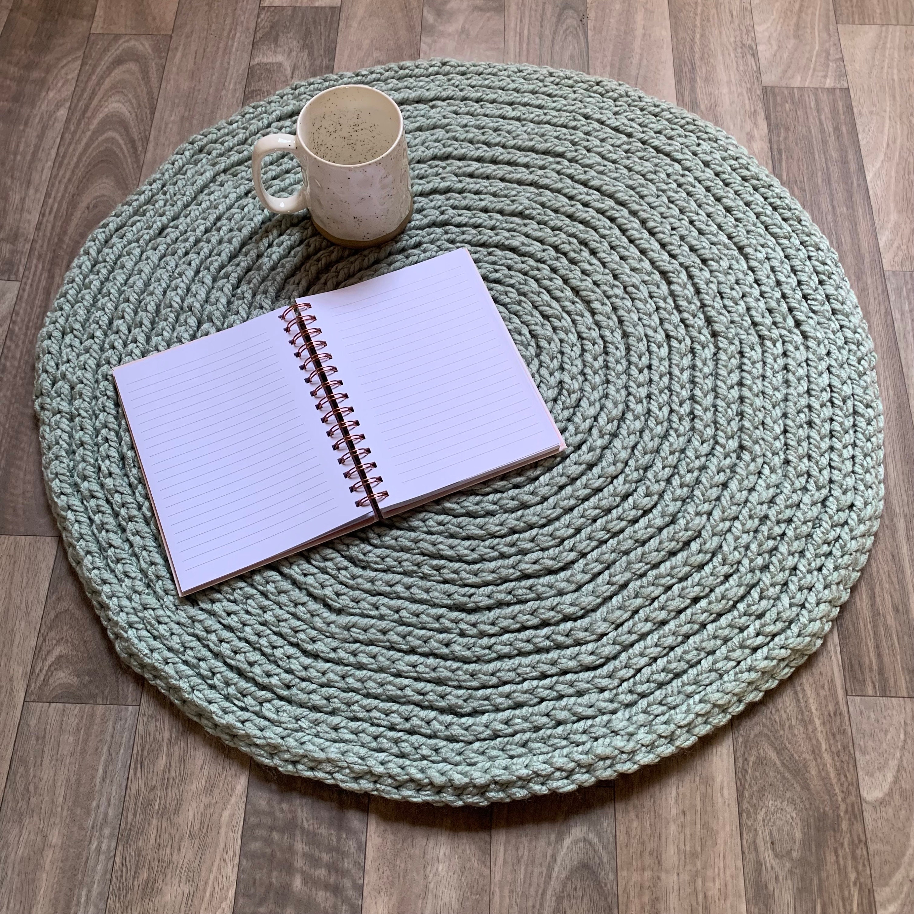 Crochet Braided Round Rug Pattern - Etsy