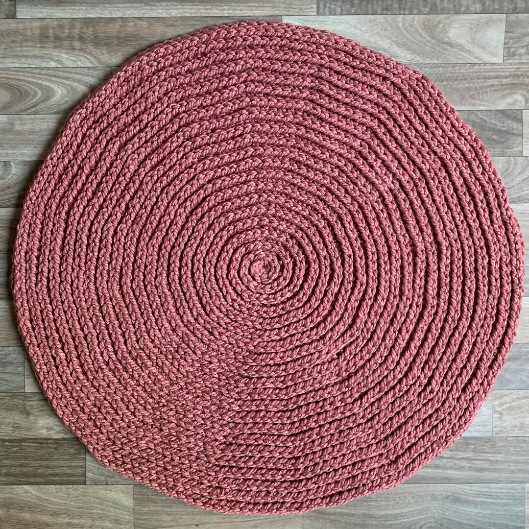 Crochet Braided Round Rug Pattern - Etsy