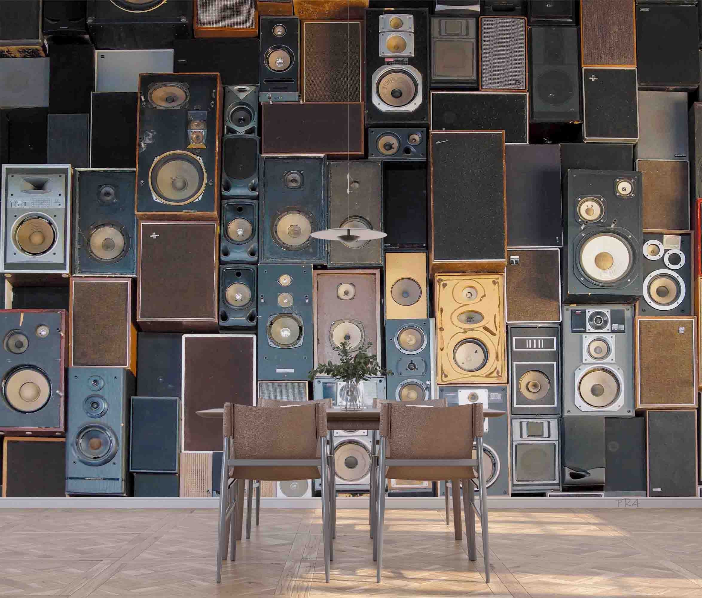Wall Of Vintage Speakers