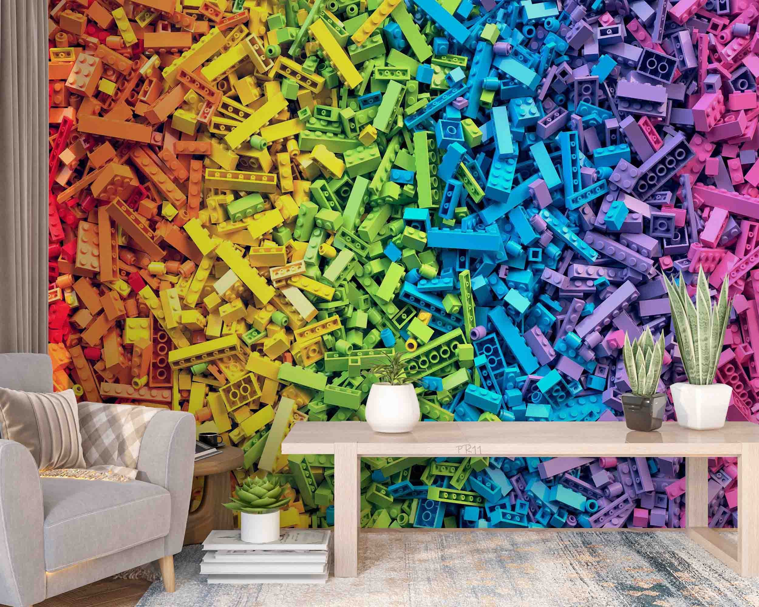 Lego Brick Wallpaper Bedroom Walls