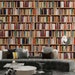 Brown Bookshelf Book 3D Wallpaper Peel and Stick Removable - Etsy