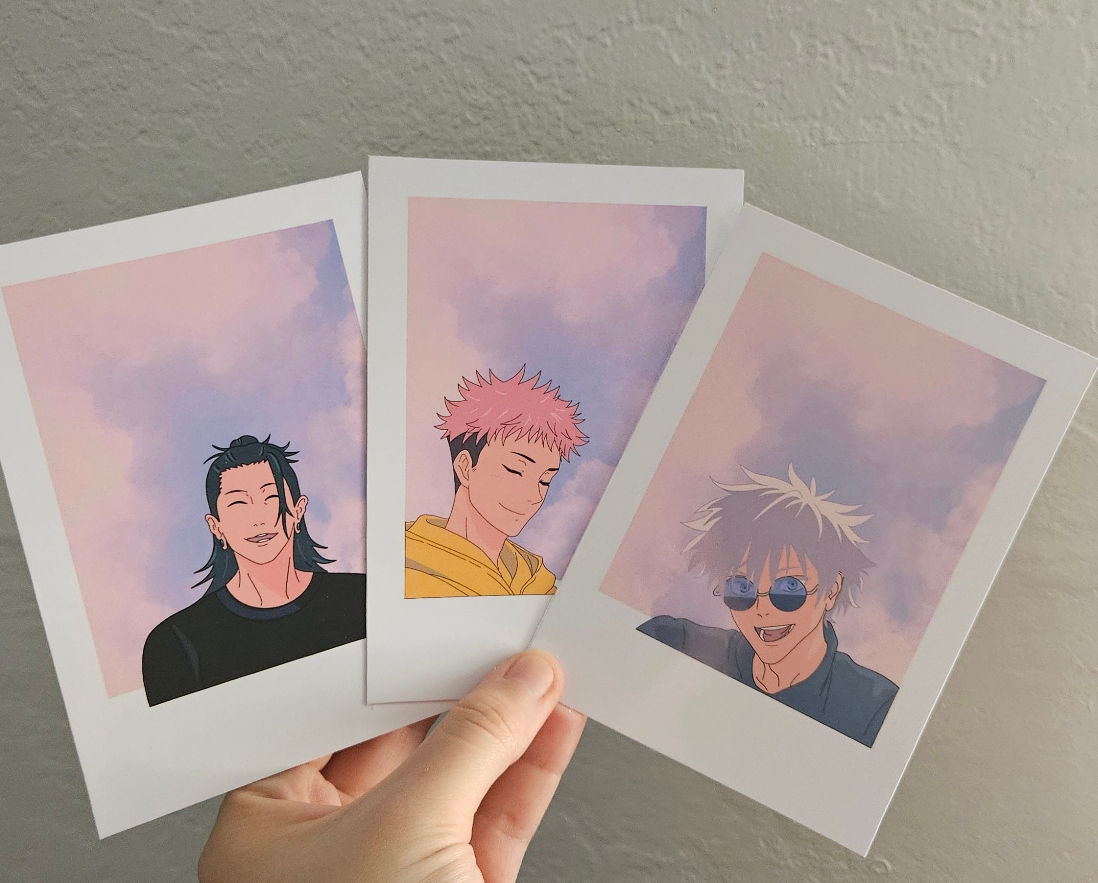 3 Pcs Aesthetic Anime Postcards Prints - Jujutsu Anime - Etsy