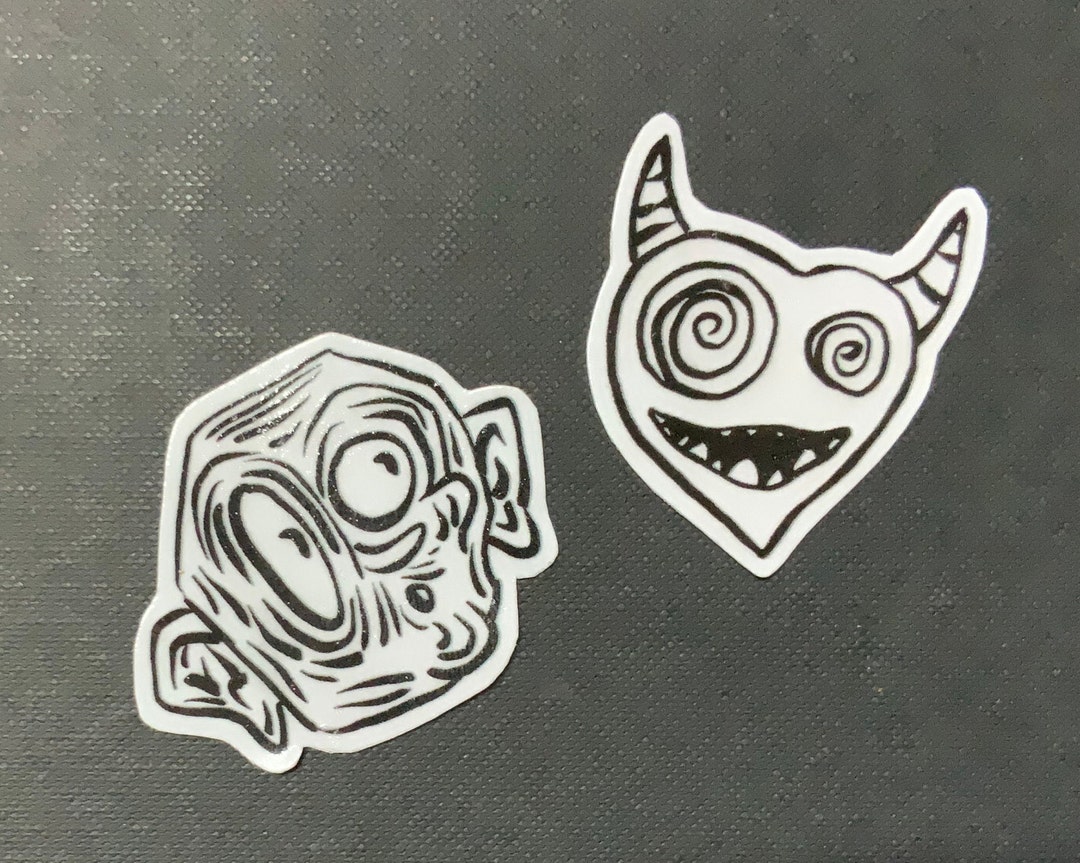 Old Love - Handmade Cartoon Stickers - Pack of 2 - Staceysandersart - Etsy