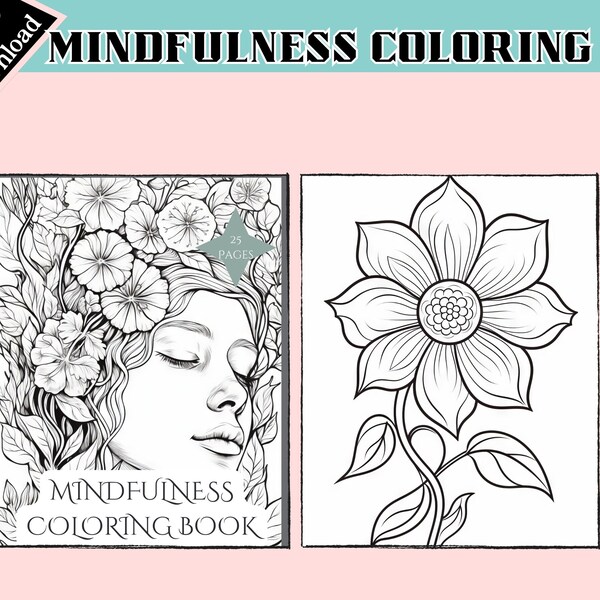 Mindful Colouring Printable - Etsy
