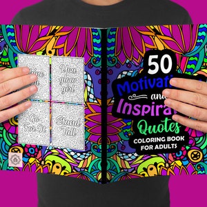 Adult Motivational Quotes Coloring Life Quotes Inspirational Coloring ...