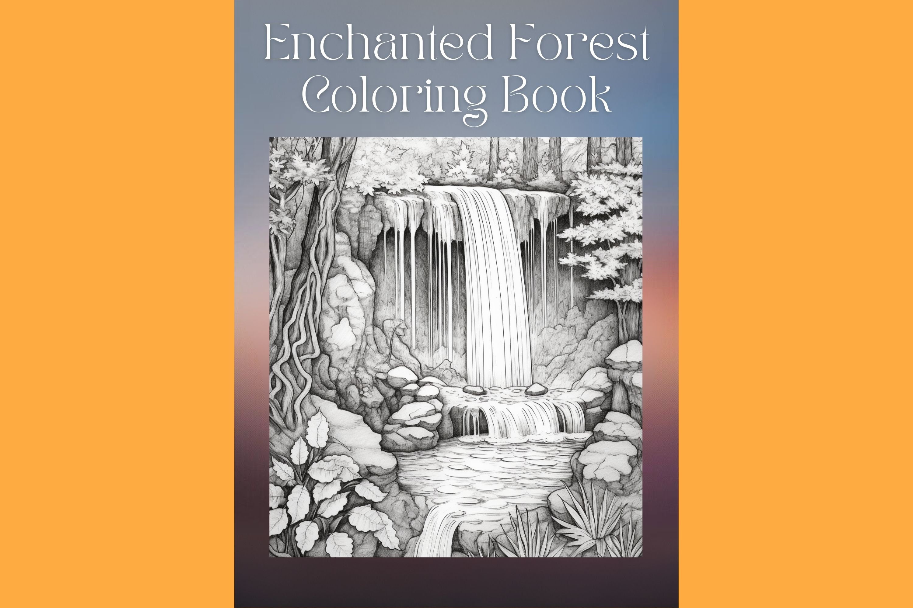 25 Enchanted Forest Coloring Book, Printable Magical Forest Coloring ...