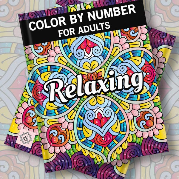 Adult Color by Number Books - Etsy