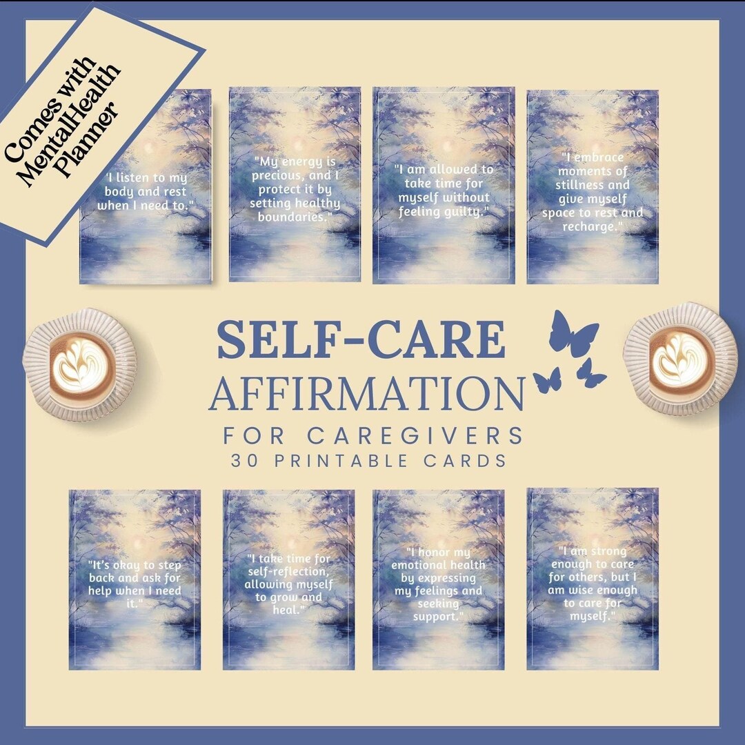 Caregivers Affirmation Cards Digital Download Healthcare Worker ...