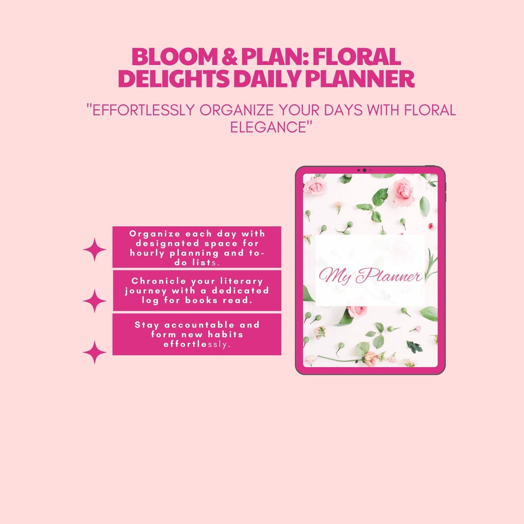 My Floral Planner, Where Planning Meets Florals, Printable Pages ...