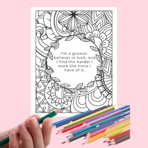 50 Adult Motivational Quotes Coloring Book, Positive Life Quotes ...