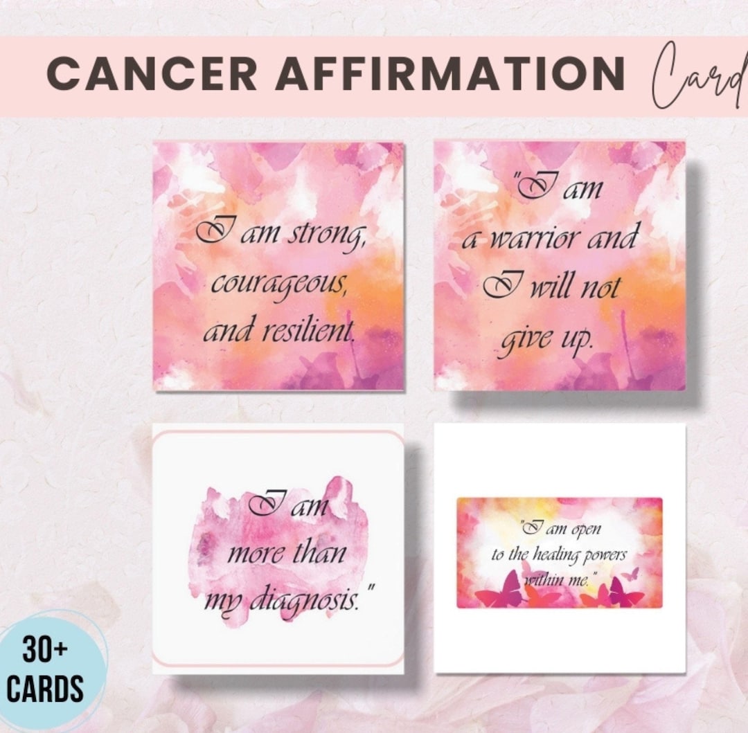 Affirmation Card | Support Card for Cancer Patient | Positive ...
