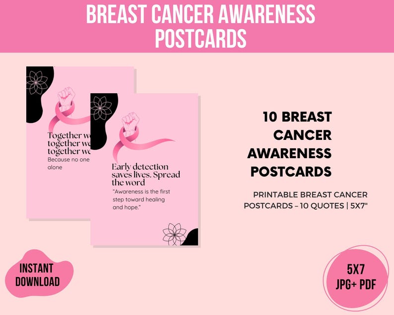 Customizable Breast Cancer Awareness Event Kit: Editable Flyers ...