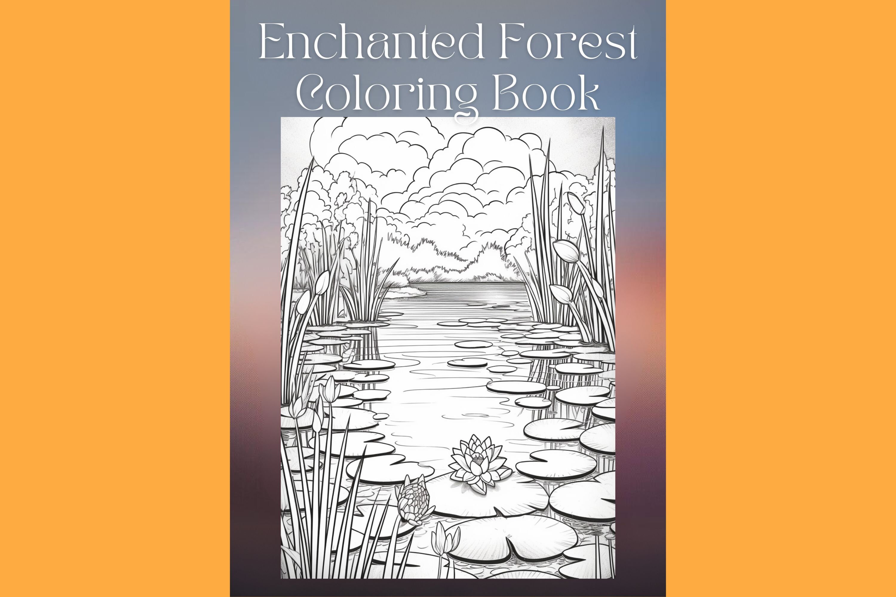 25 Enchanted Forest Coloring Book, Printable Magical Forest Coloring ...