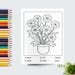 Flower Color by Number Pages: 50 Printable Adult Coloring Sheets (PDF ...