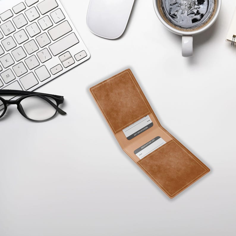 Medication List Wallet Card | Emergency Contact & Medical Info ...