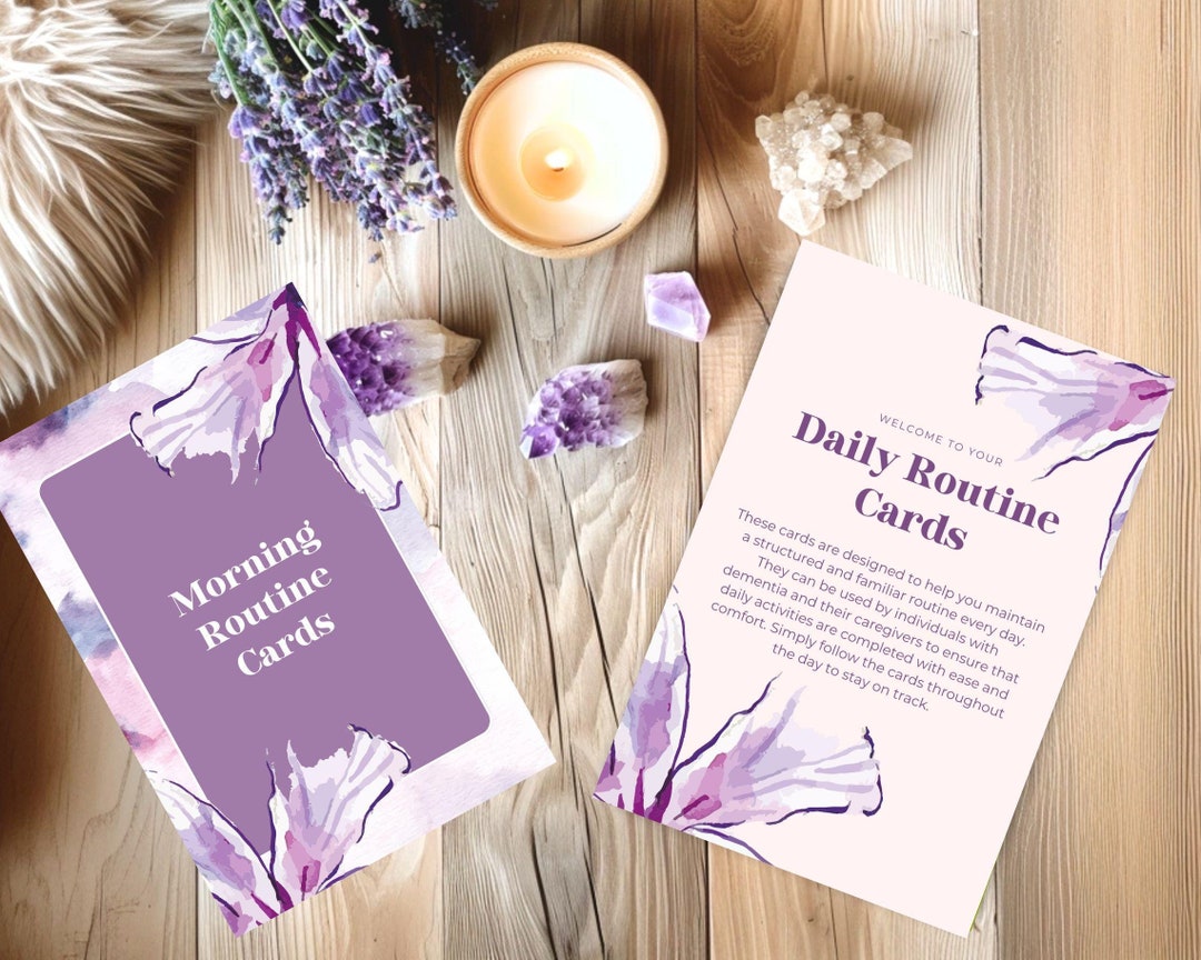 Dementia Daily Routine Cards | Daily Routine Cards for People With ...