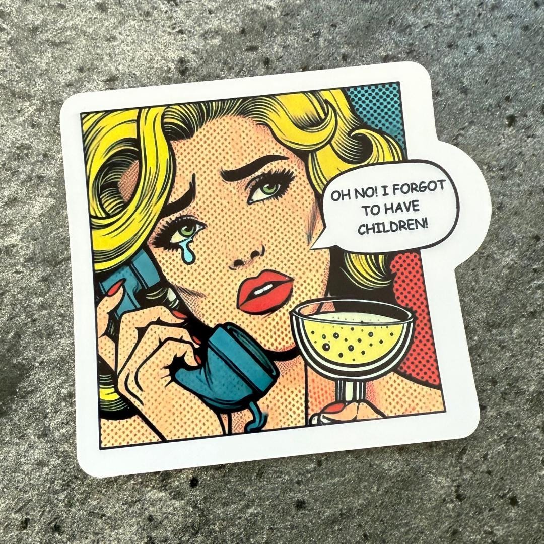 Vintage Style Comic Waterproof Die Cut Sticker - "oh No! I Forgot to ...