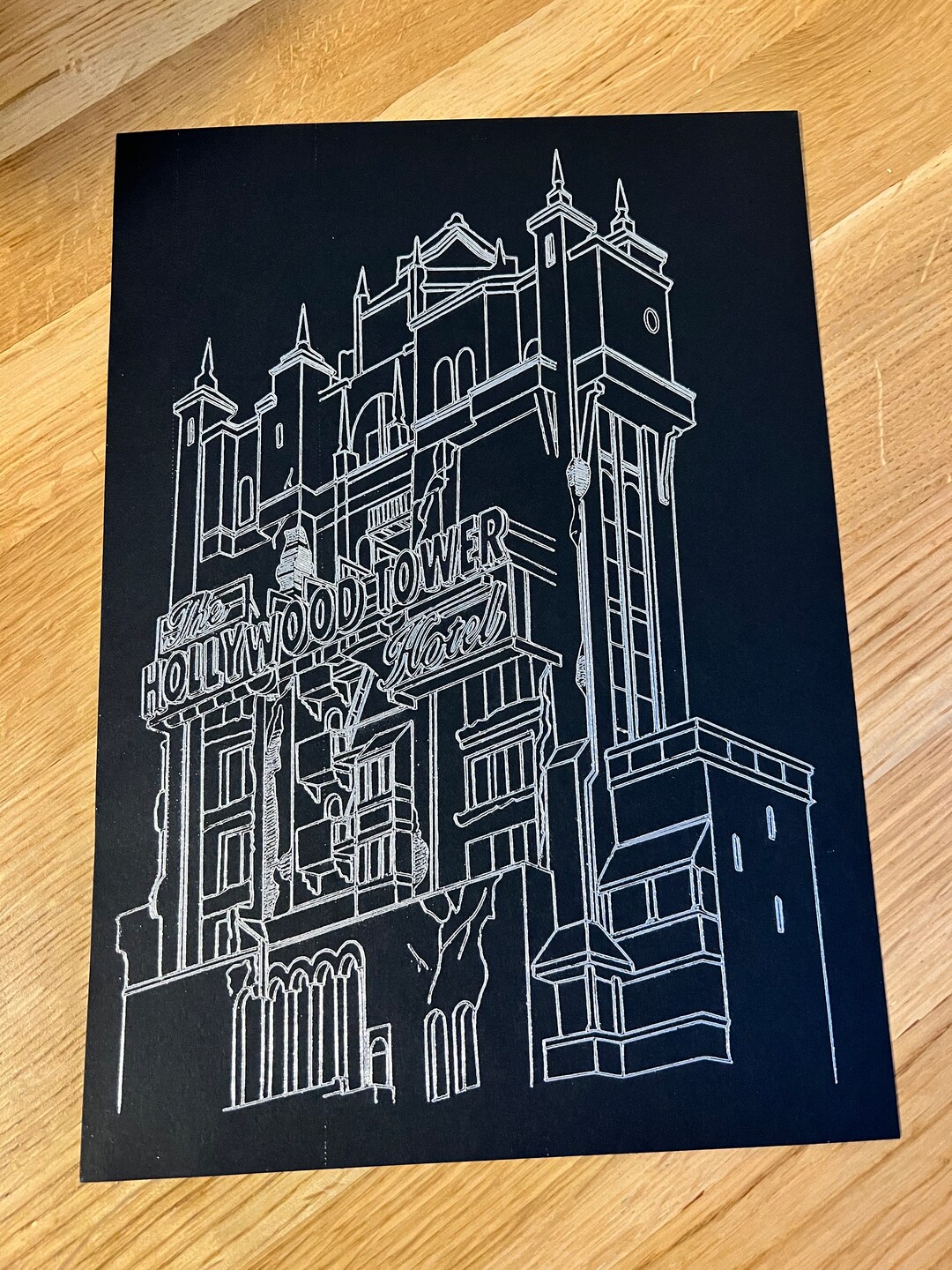 Tower of Terror Icon Print, Disney Wall Art, Disney Prints - Etsy