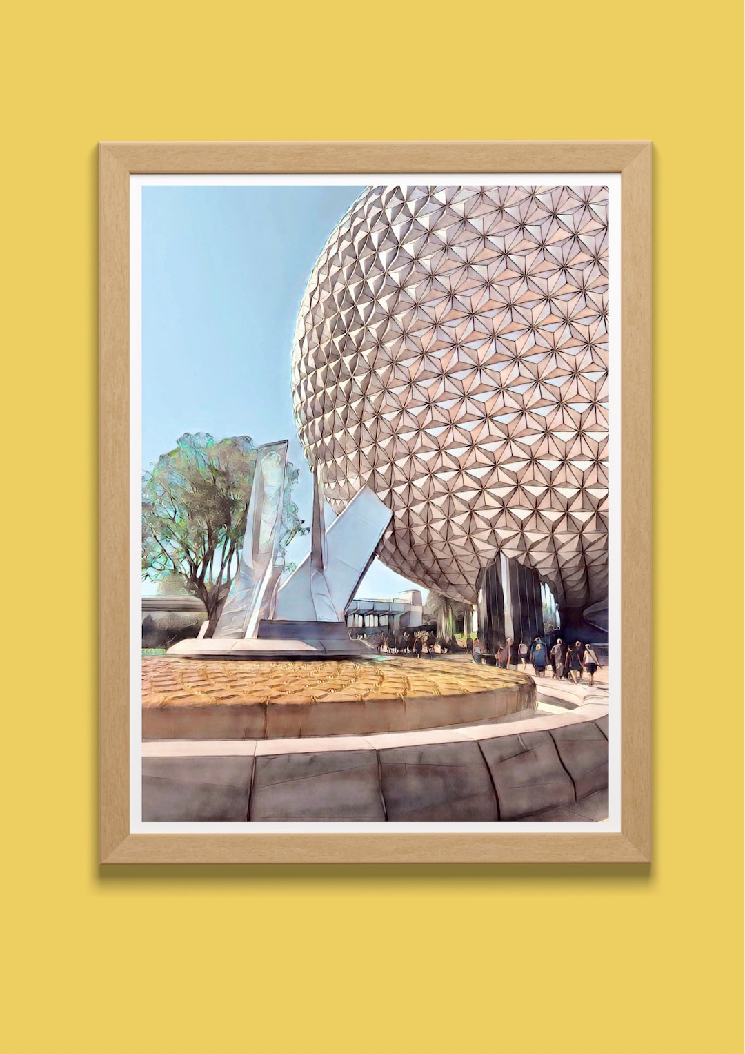 Disneys Epcot Toon Print, Disney Print, Wall Art - Etsy