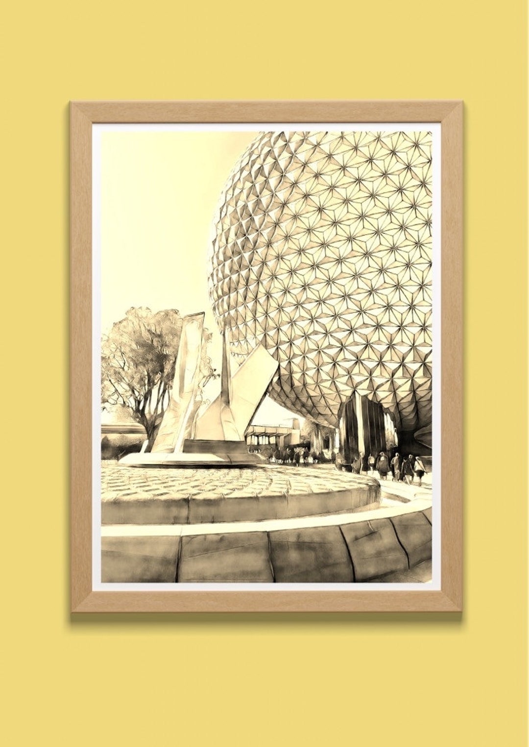 Disneys Epcot Retro Toon Print, Disney Print, Wall Art - Etsy