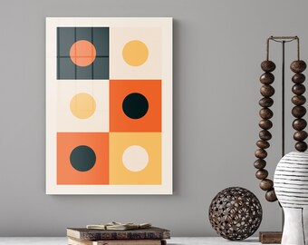 Geometric Glass Wall Art - Etsy