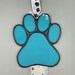 Blue Paw Prints / Stained Glass Paw Print / Blue Glass / Dog Print ...