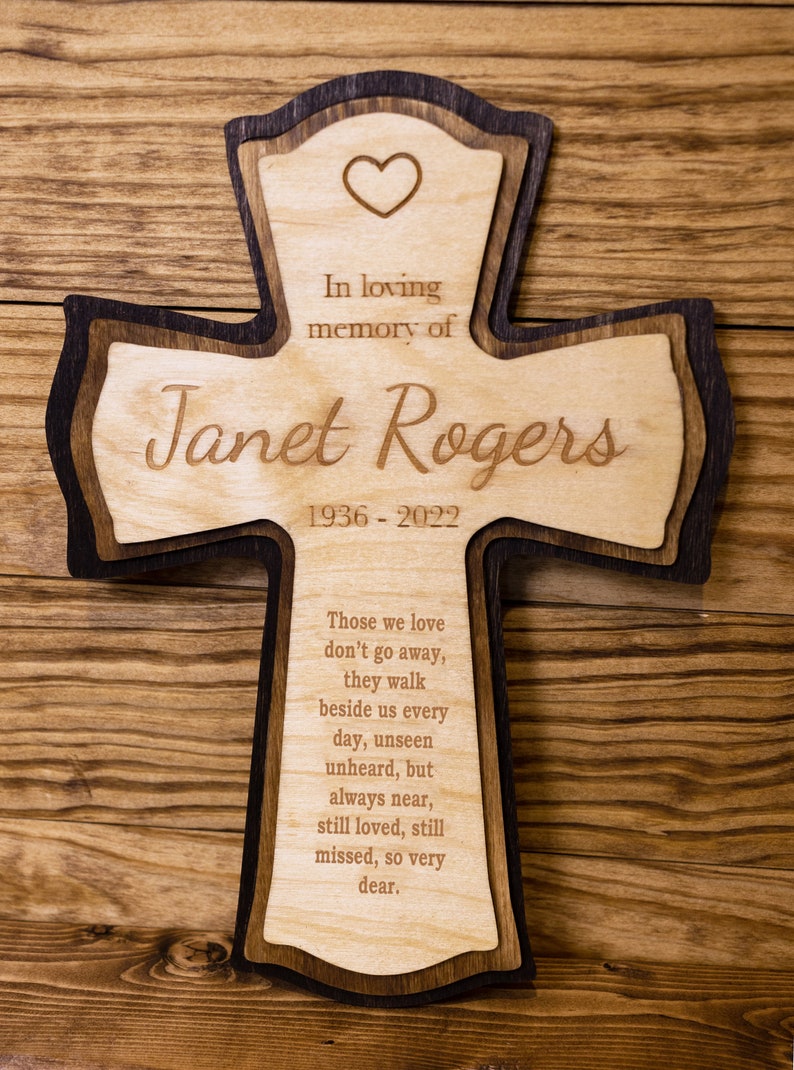 Custom in Loving Memory Cross - Etsy