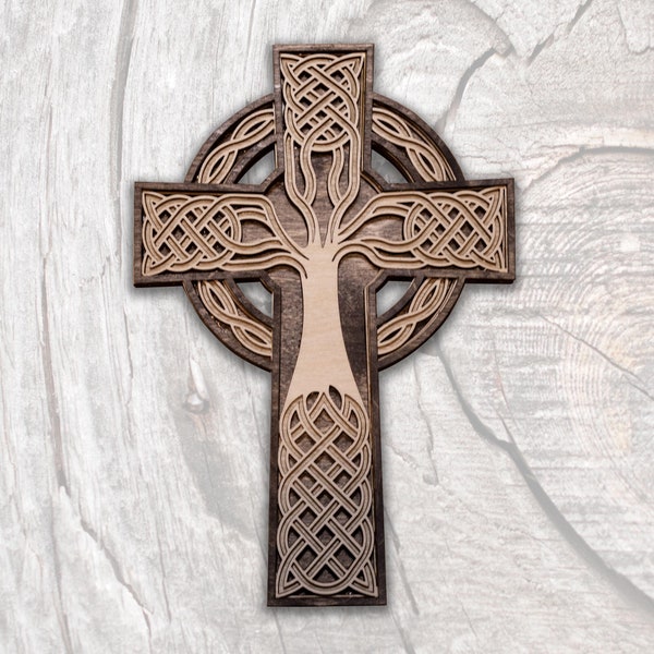 Wooden Celtic Cross - Etsy