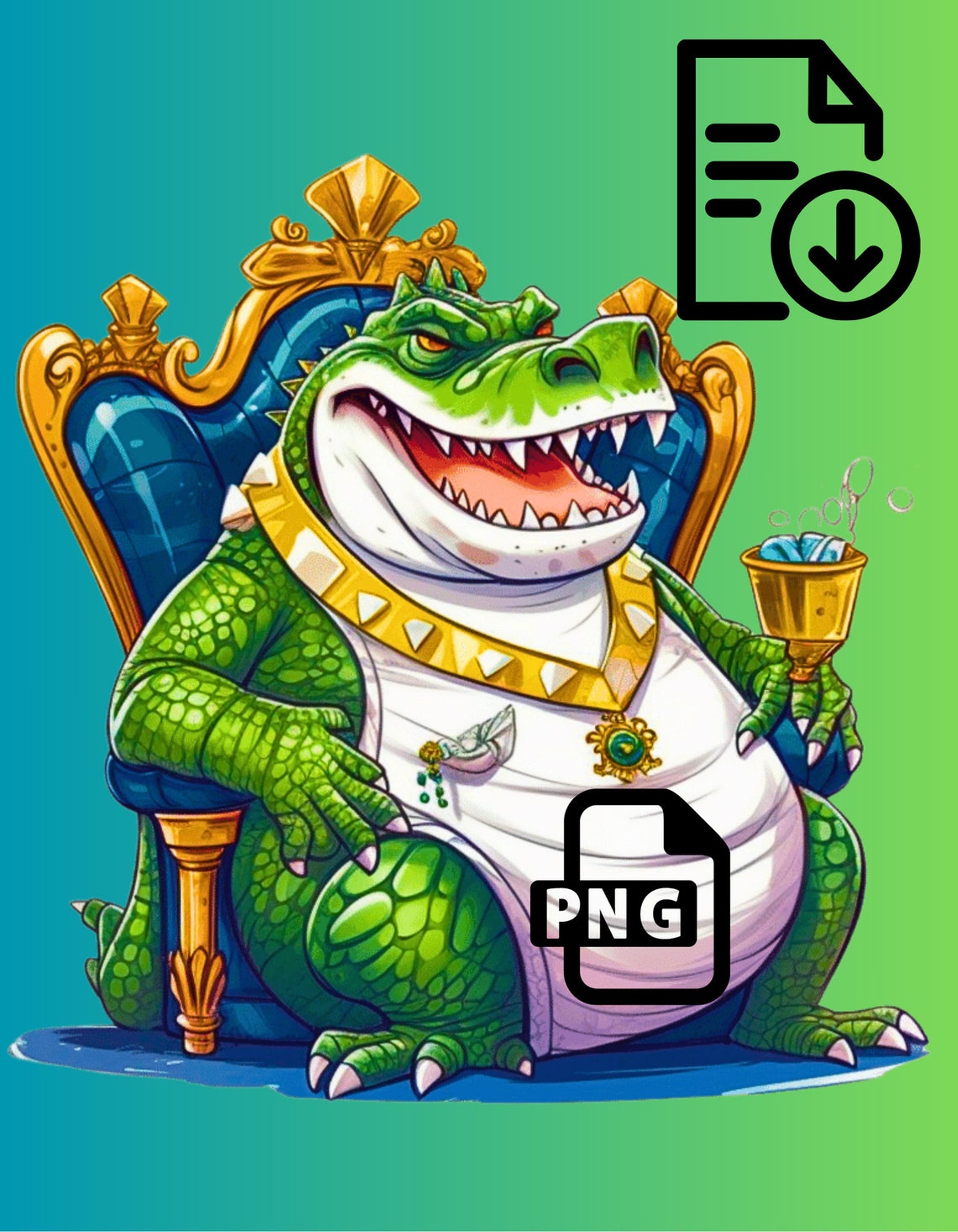 Crocodile Clipart Png,alligator Png, Gator Portrait, Download - Etsy