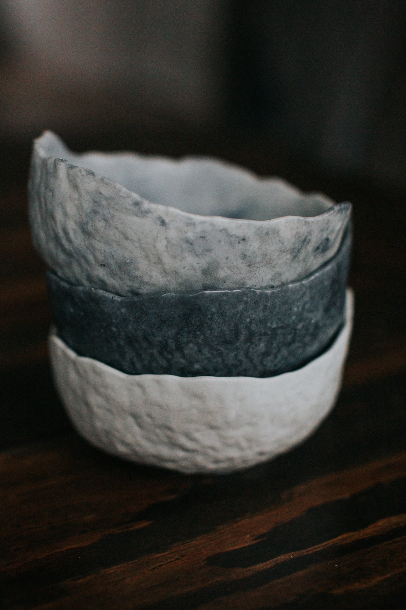 Textured Concrete Bowl - Etsy