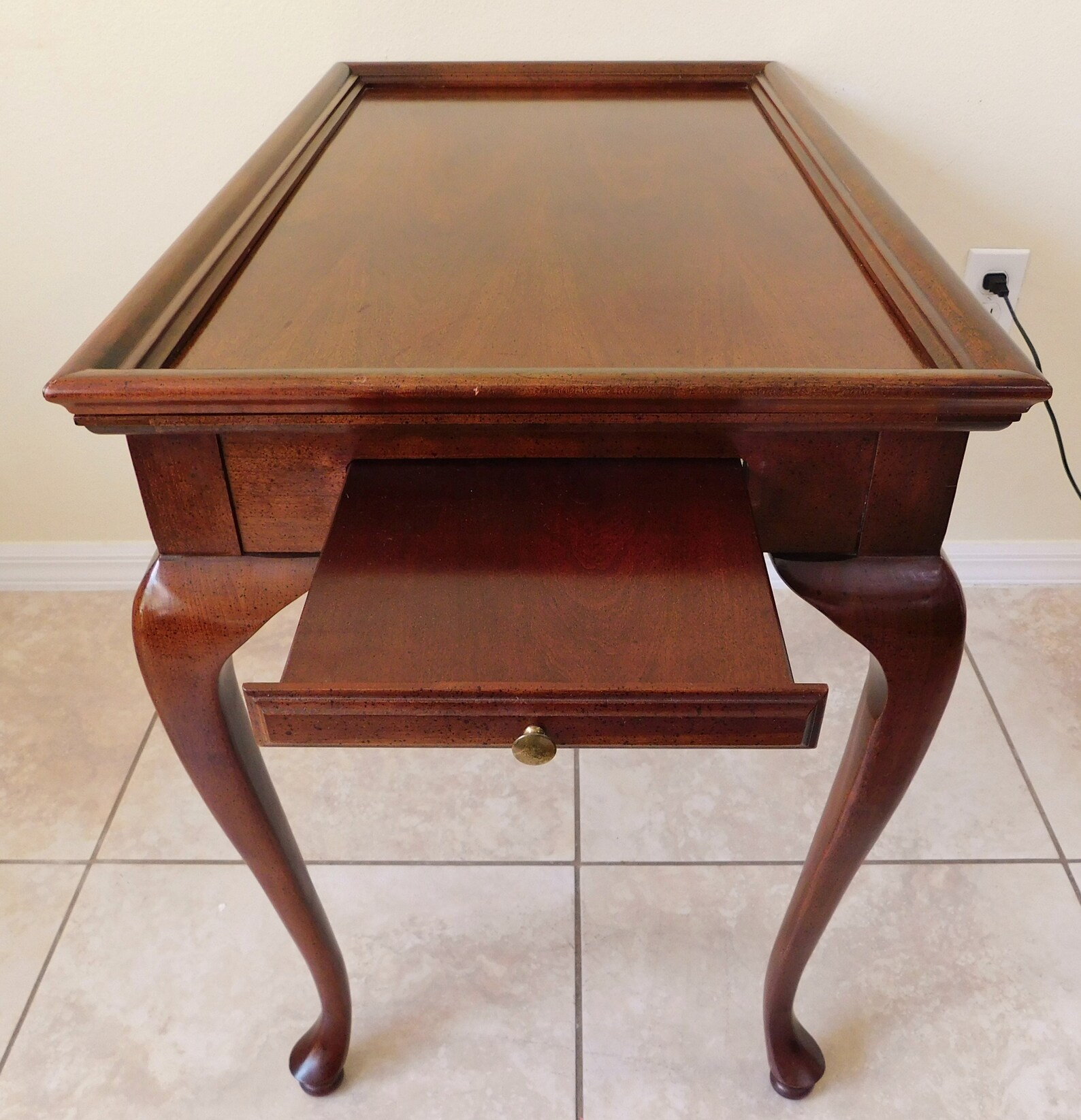 Solid Mahogany Wood Accent Side/end Table Pull Out Trays - Etsy