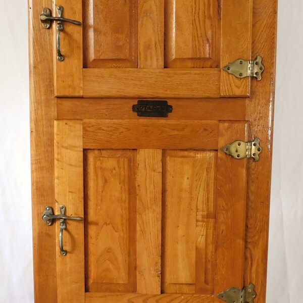 Antique Ice Box Oak - Etsy