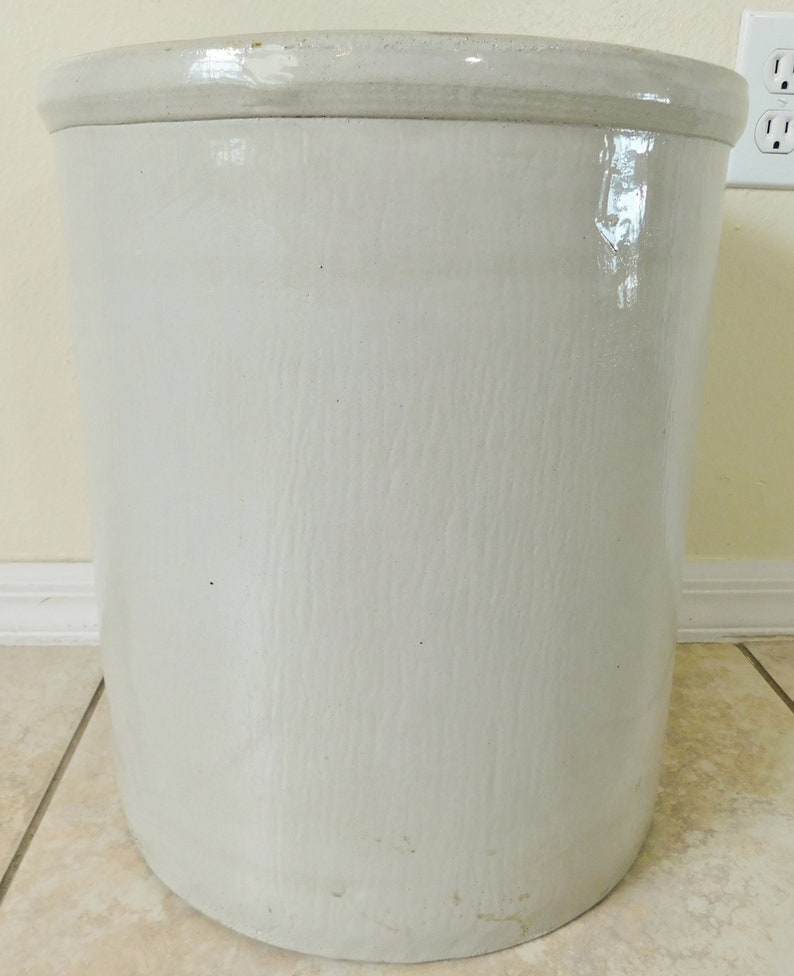 Large Antique 8 Gallon Stoneware Crock - Etsy