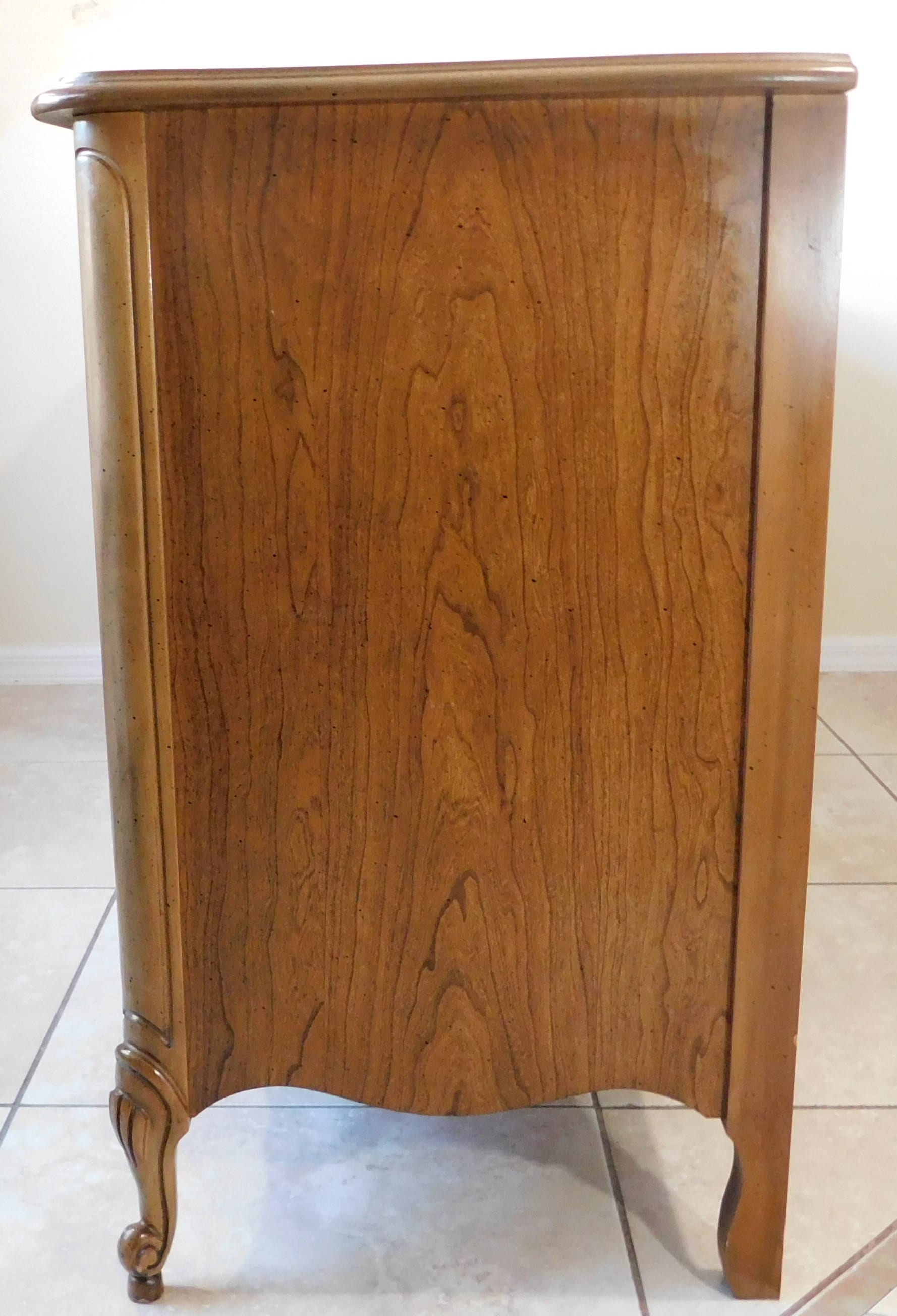 Vintage Dixie Furniture French Provincial 9 Drawer 2 Door Triple ...